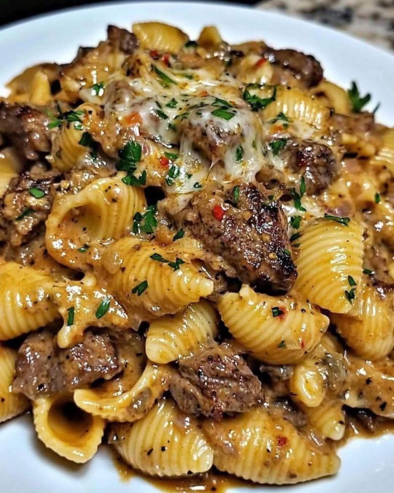 Creamy Beef & Shell Pasta Delight – Cooking Yummy